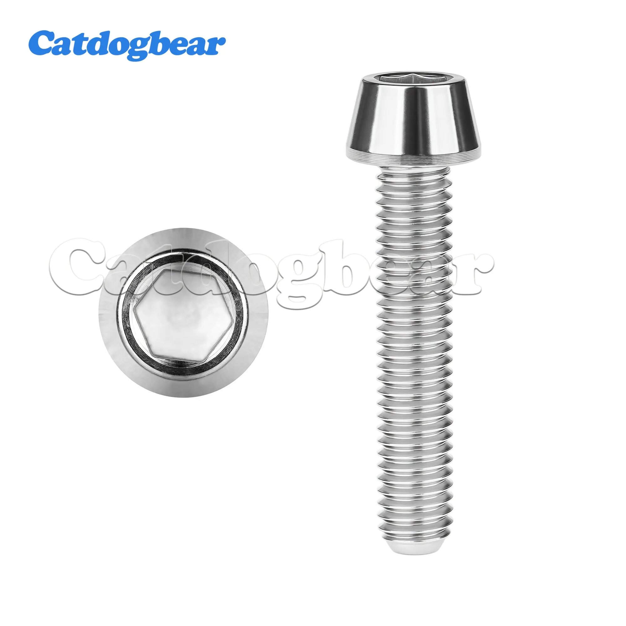 CATDOGBEAR Титановые болты M4/M5 для велосипеда М5 (постельное белье), Titanium, 9mm