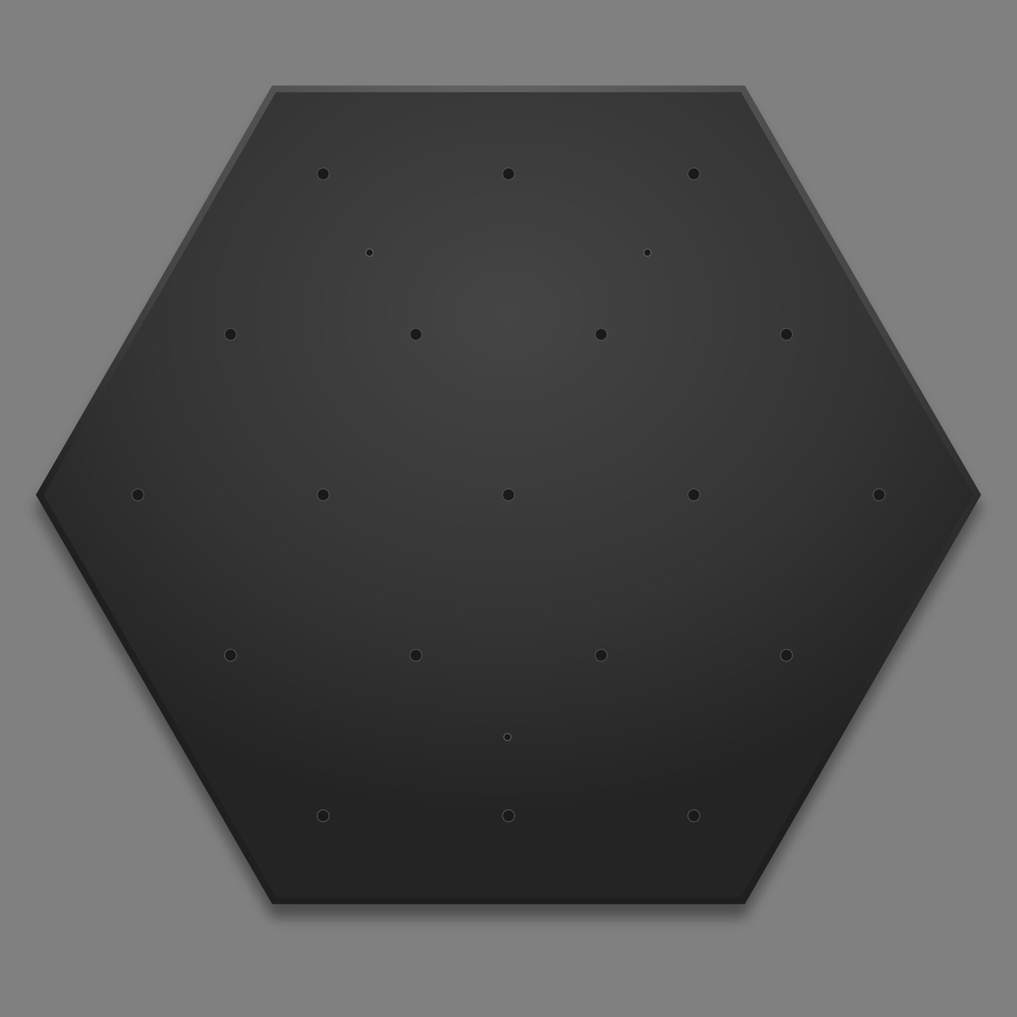 Скалодром шестигранная панель Carved Design черный