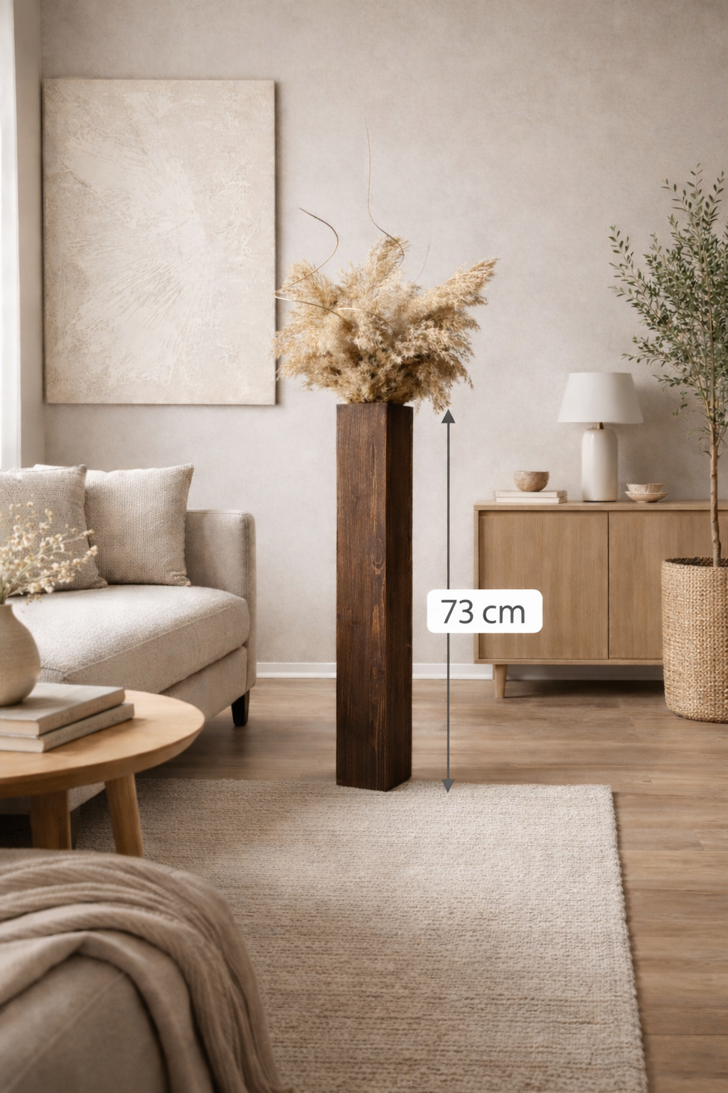 Высокая напольная ваза 73 см