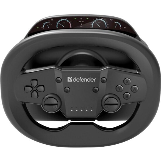 Игровой руль Defender Meteor черн, PC/PS3/PS4/Switch,2000мАч