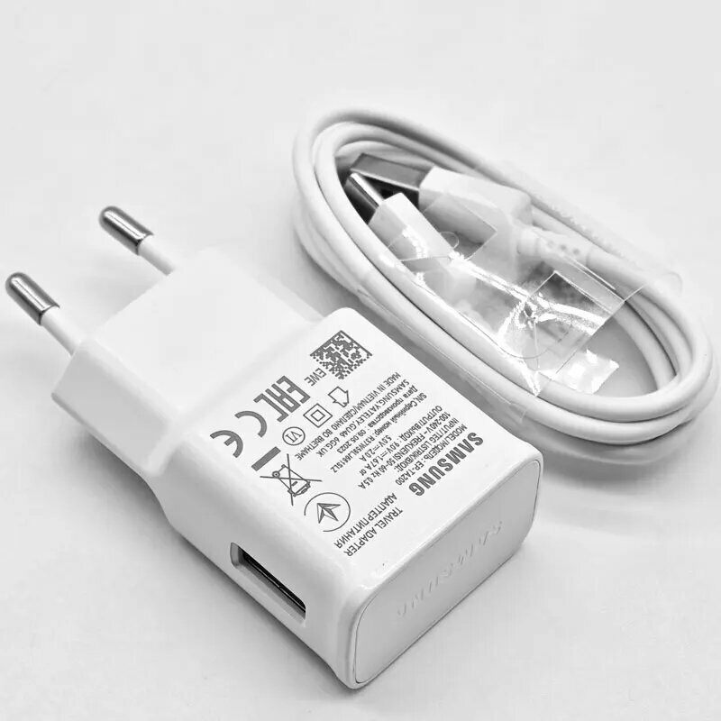 Samsung адаптер 15 Вт с кабелем Type-C, белый