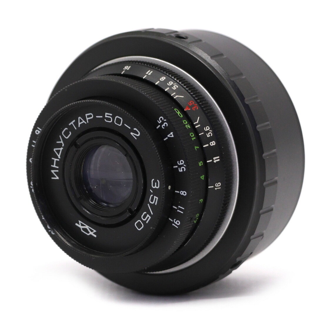 Винтажный Индустар-50-2 f/3.5 50mm + Адаптер Micro 4/3 — Резкий боке!