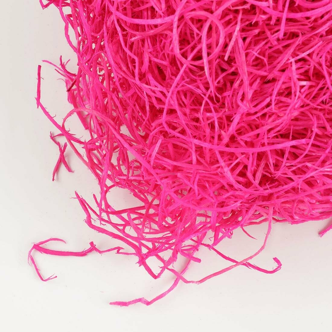 Наполнитель для декора в коробку «Сено», 100 гр, цвет розовый