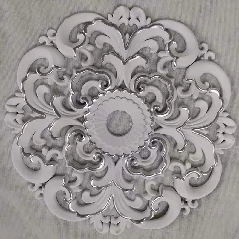 Розетка потолочная инжекционная под люстру/ Подходит для резных декораций на стенах/ мебели