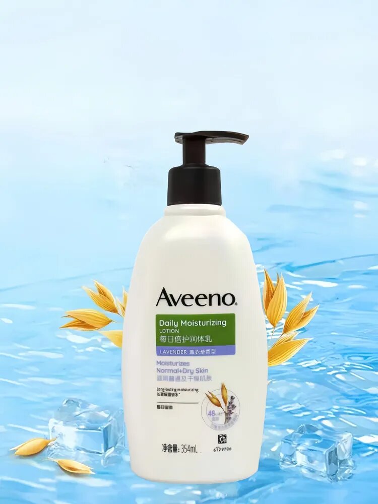 Aveeno, Daily Moisturizing LOTION, Moisturizes Normal+Dry Skin , Тип аромата лаванды, 354 мл
