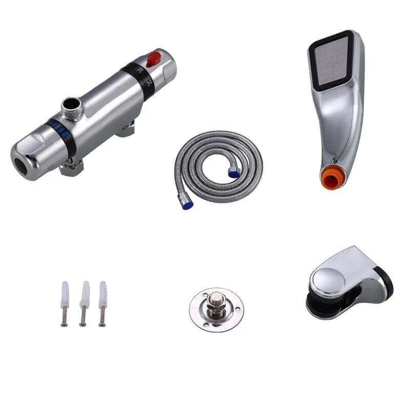 Кран с термостатом для ванн, Гигиенический душ со смесителем, Комплект сантехники, ой, Термостатические смесительные клапаны, с терморегулятором,