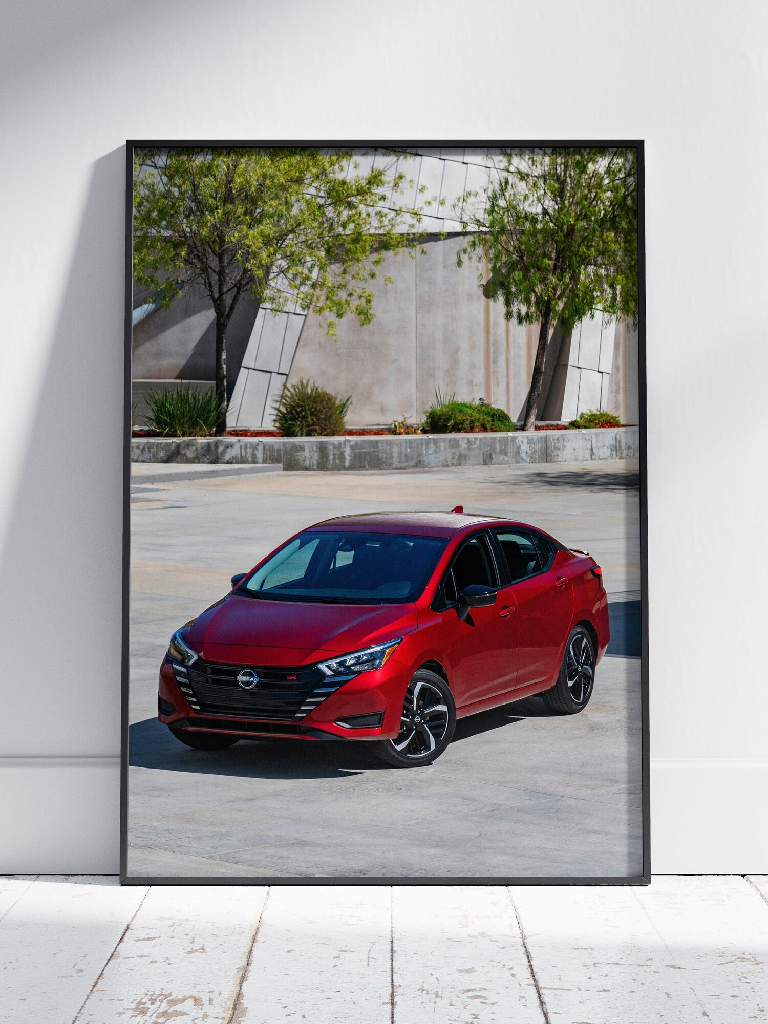 Плакат на стену для интерьера Авто и Мото (Ниссан Верса - Nissan Versa) - Постер по транспорту формата A4 (21x30 см)