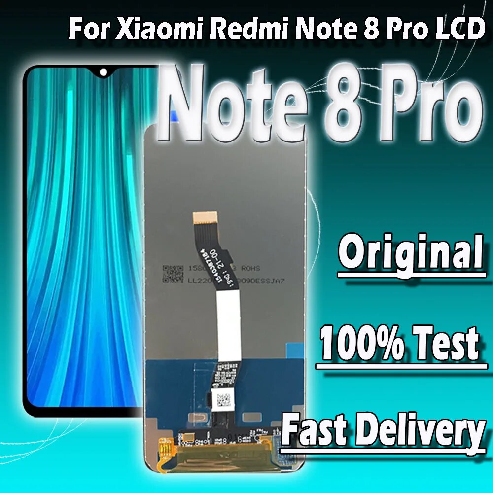 Оригинальный ЖК-дисплей для Xiaomi Redmi note 8 pro, сенсорный экран с дигитайзером для Redmi note 8 Pro M1906G7I lcd