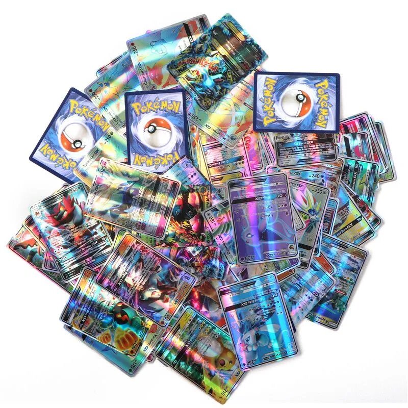100 штук карточек покемонов из коллекции Пикачу, Pokemon cards