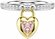 Кольцо-кулон SWAROVSKI, кристаллы Swarovski, размер 17, ширина 2 мм