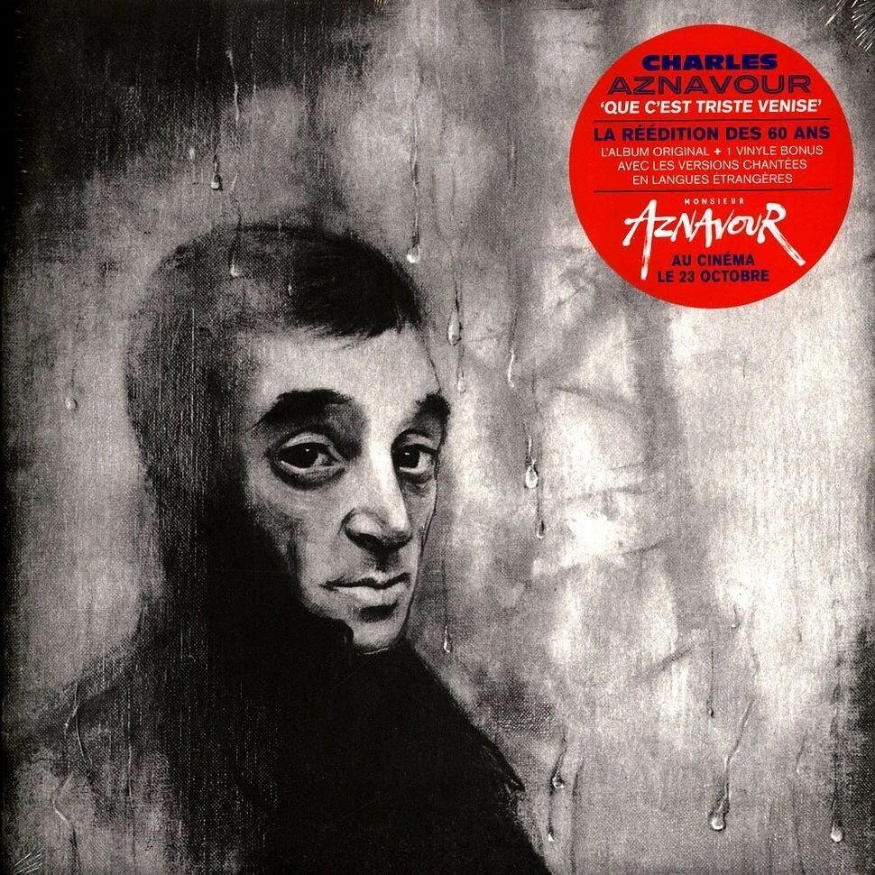 Виниловая пластинка Charles Aznavour Que c'est triste Venise (60th Anniversary Blue & Red Vinyl)