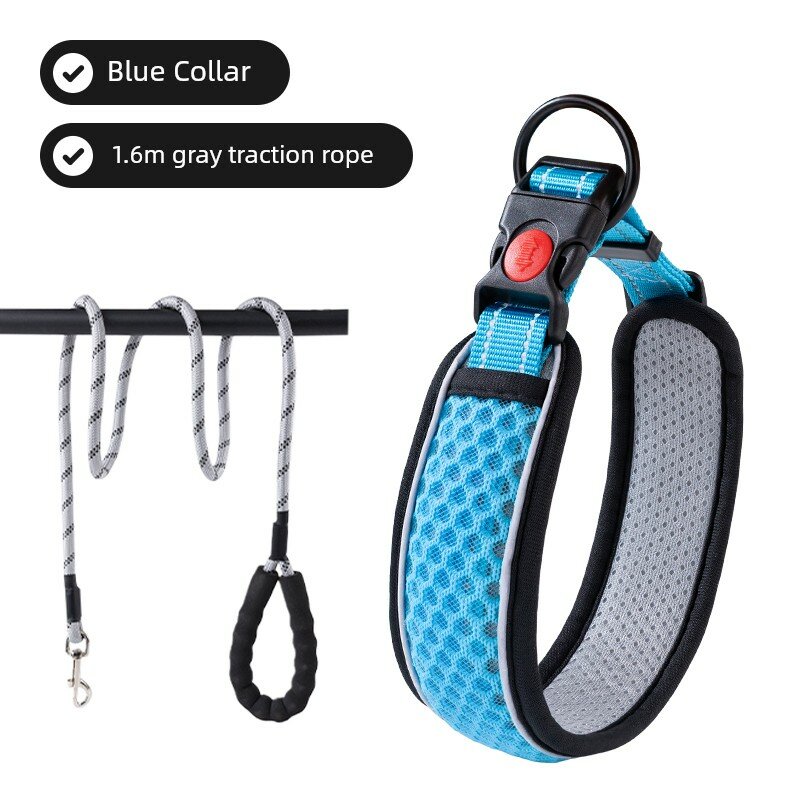 Ошейник для собак средних размеров, золотистый ретривер, корги, ошейник для крупных собак, дышащий ошейник для собак,