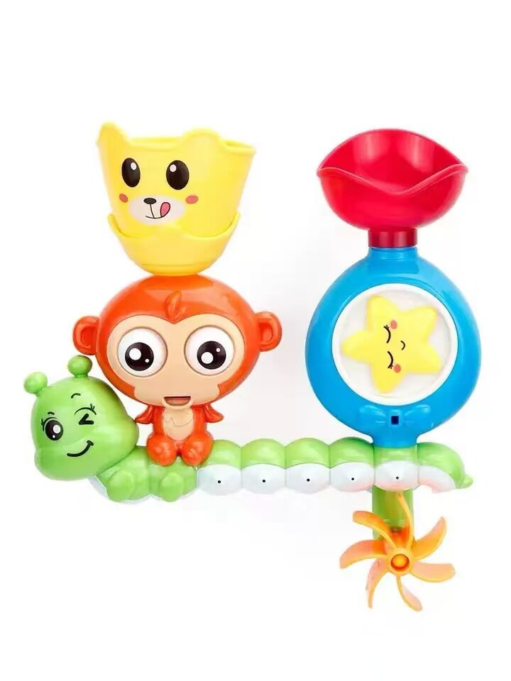 Интерактивная игрушка для ванной, пластик, яркая, разноцветная