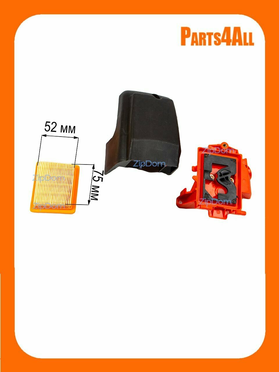 Воздушный фильтр в сборе для бензокосы Stihl FS-120/250/350/450(нового образца)