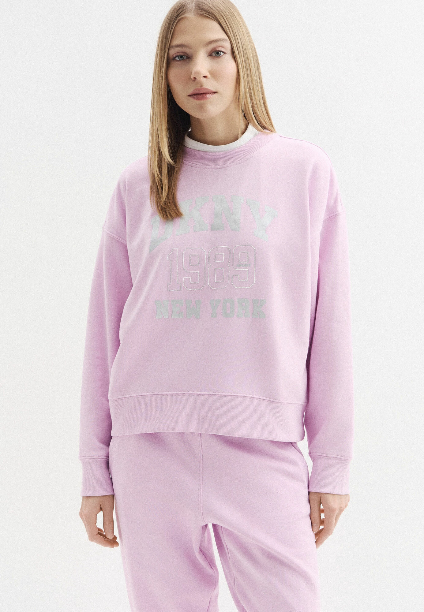 Толстовка DKNY, размер M, , розовый