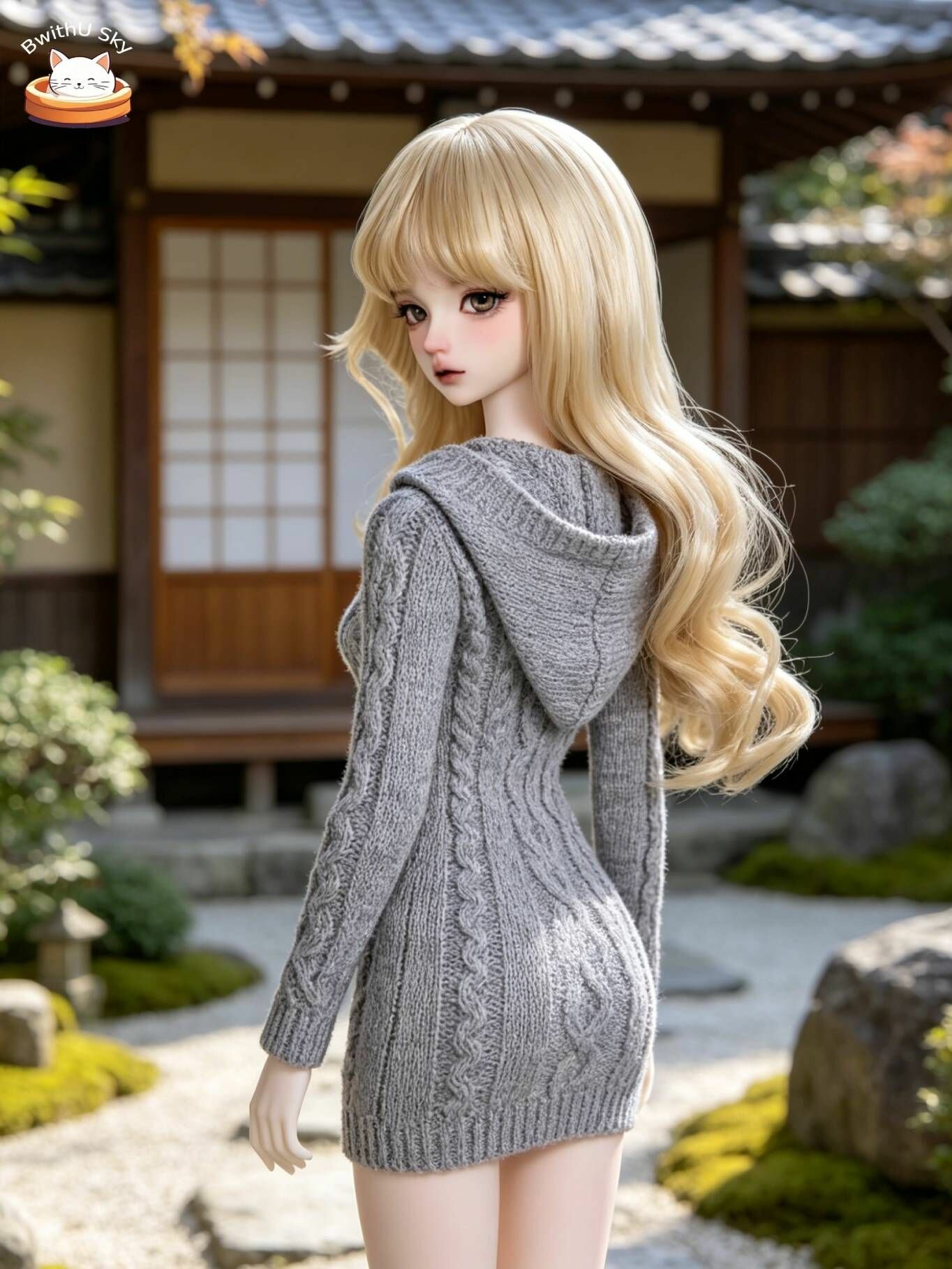 BwithUSky Kaka 1/4 BJD Кукла: Коллекционный образ в стиле милой домашней девочки
