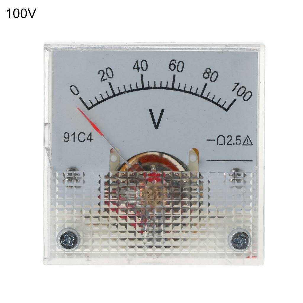 91C4 Аналоговый вольтметр постоянного тока, 0-100v