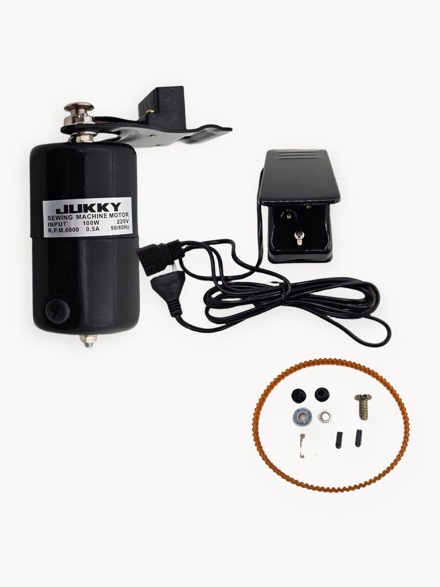 Электропривод для швейных машин 100W ( с педалью, ремнем, щетками и крепежем)