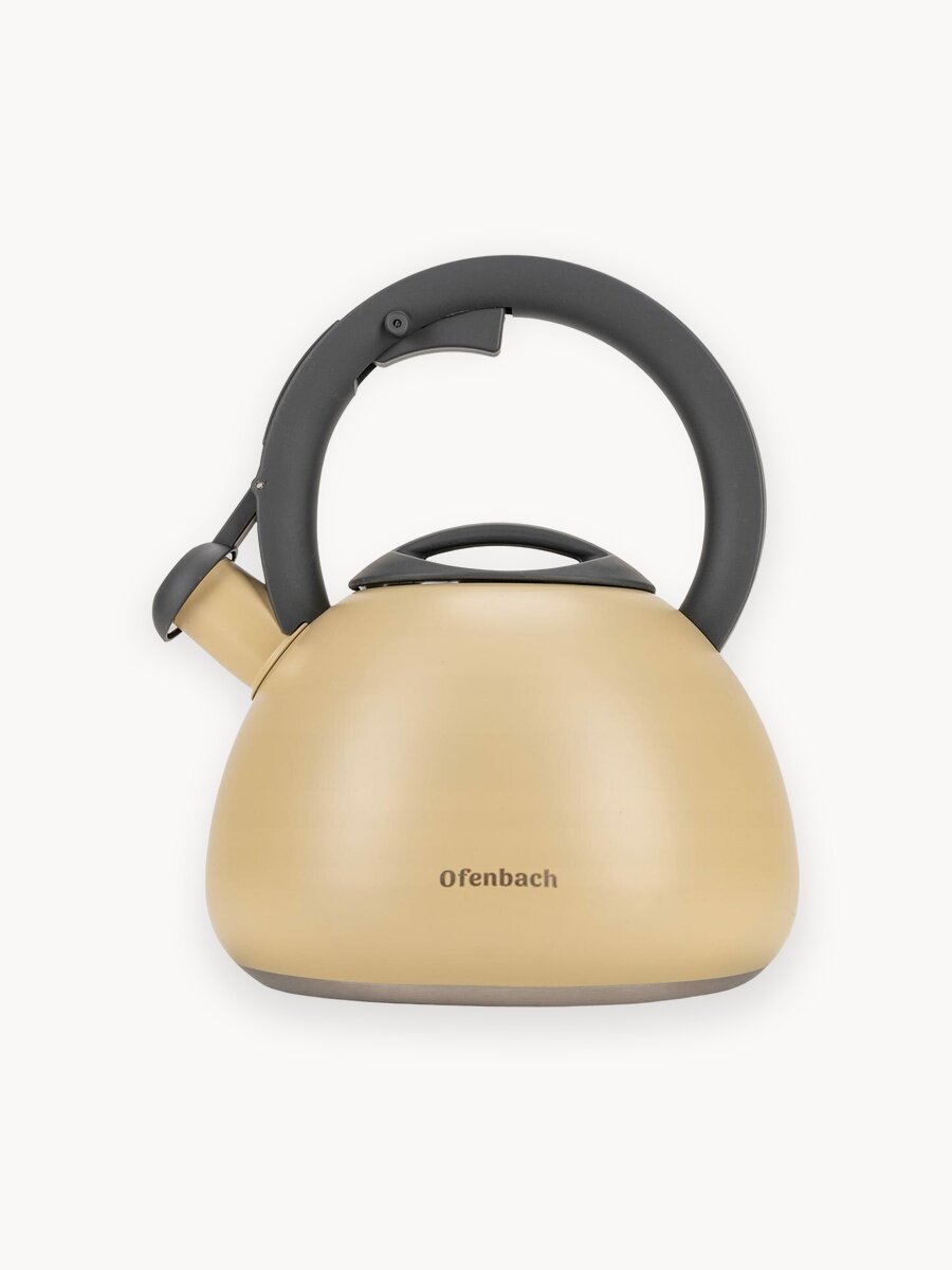 Чайник 2,7 л. из нержавеющей стали со свистком Ofenbach NB 100322 (бежевый)