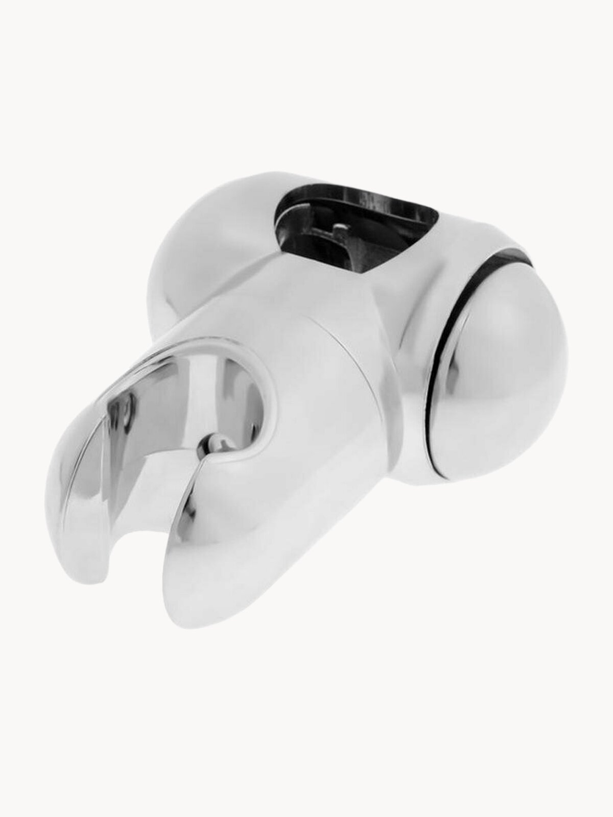 Держатель лейки для душевой стойки ZEIN Z92, пружинный, пластик, хром