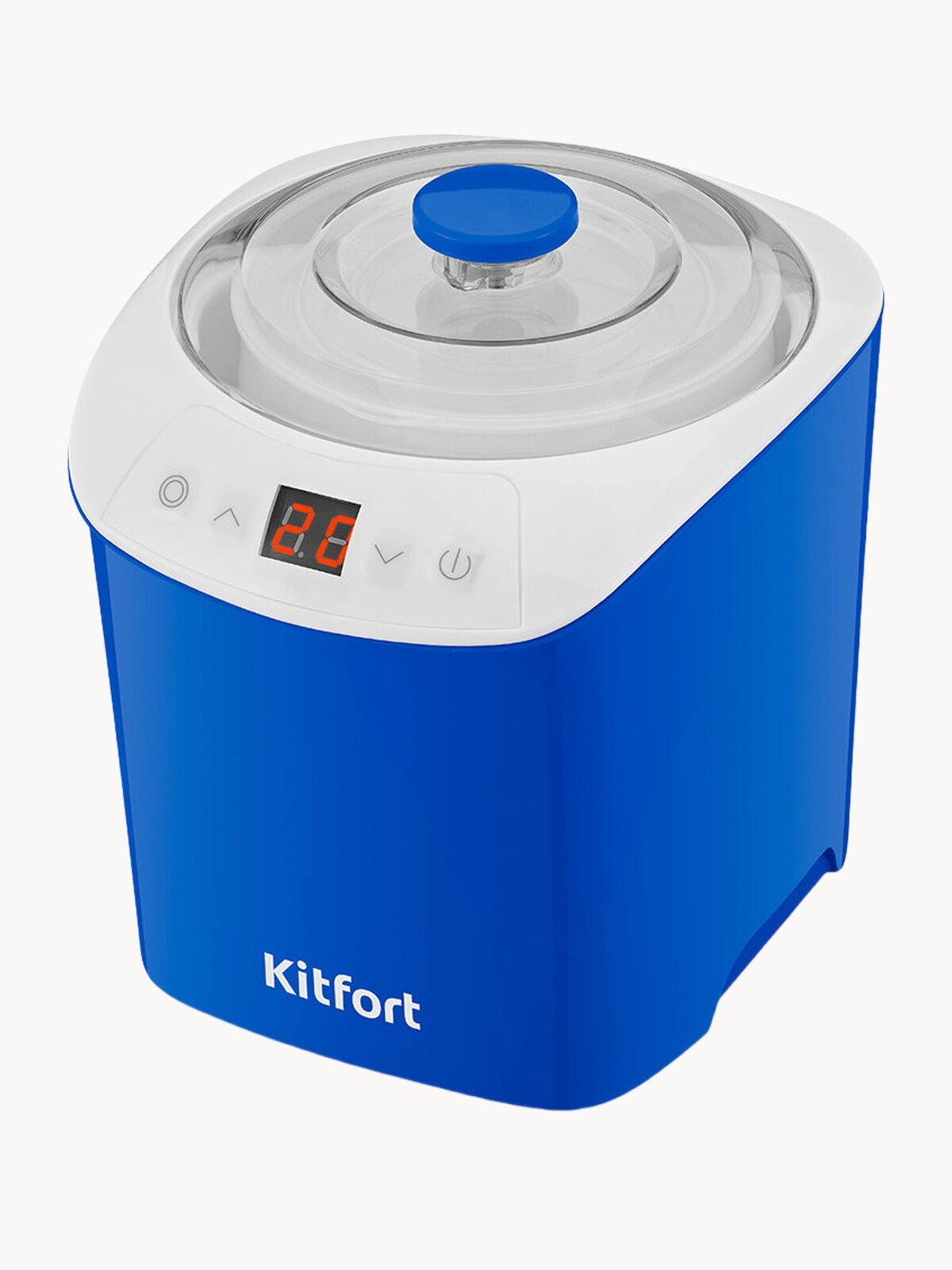 Йогуртница Kitfort КТ-4090-3 бело-синий