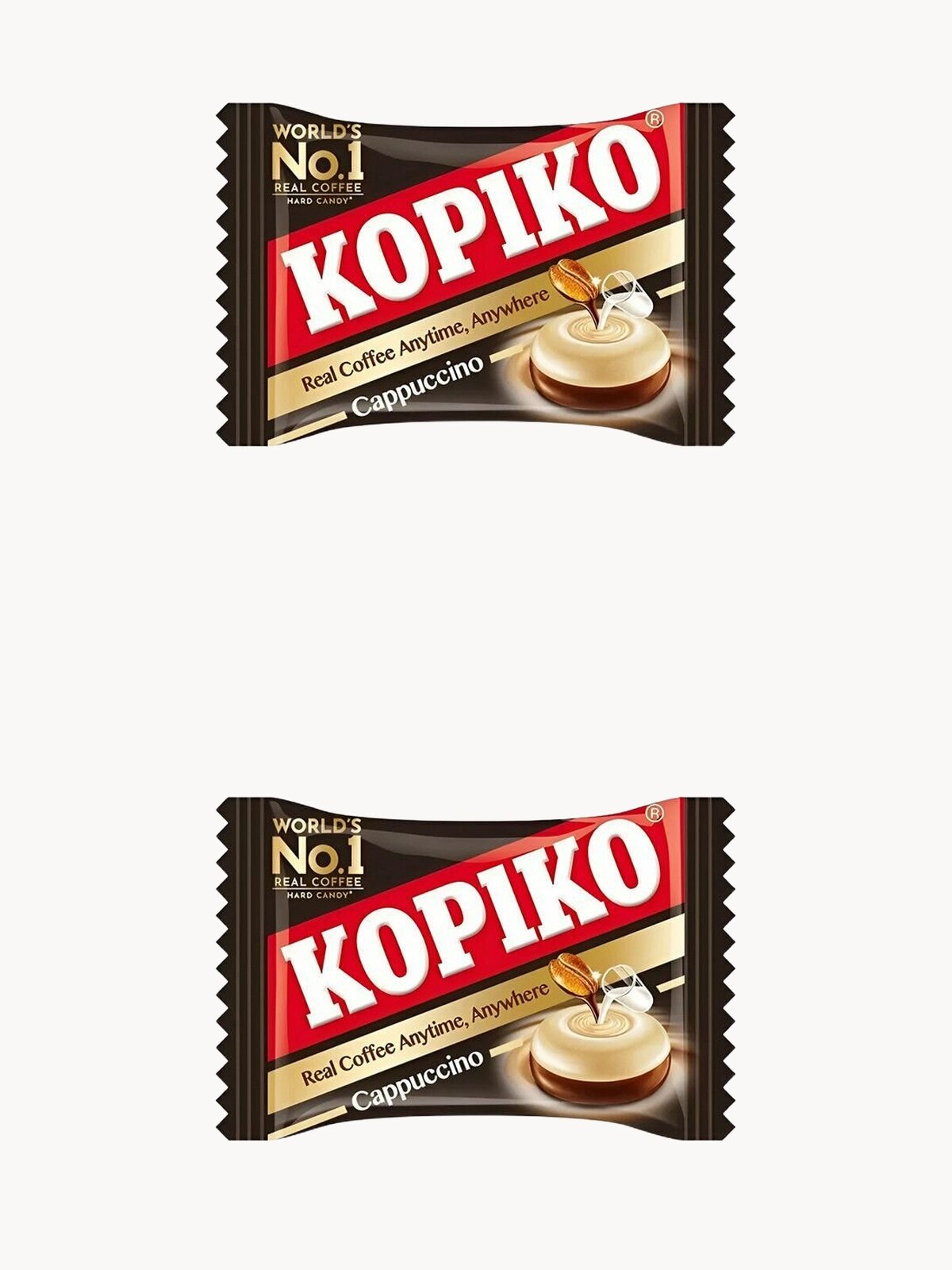 Kopiko Леденцы кофейные, Cappuccino Candy, 32 г, 2 шт