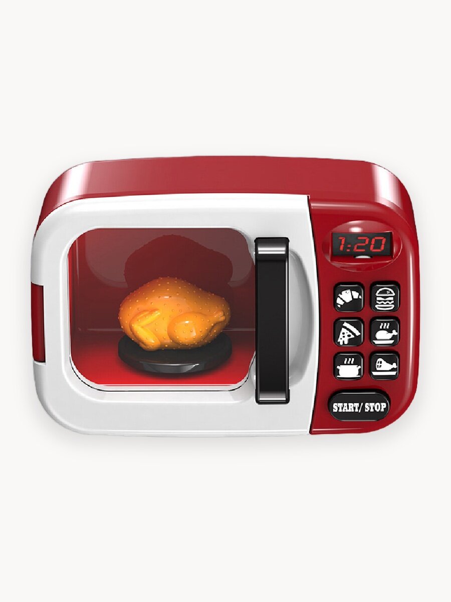 Игрушечная бытовая техника Микроволновая печь, ролевые игры, обучающая игрушка, красная серия, JB0214125