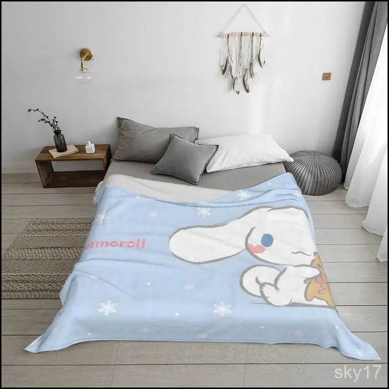 SANRIO Плед с фотопринтом Пледы Синнаморолл , Фланель, 102 см х 76 см