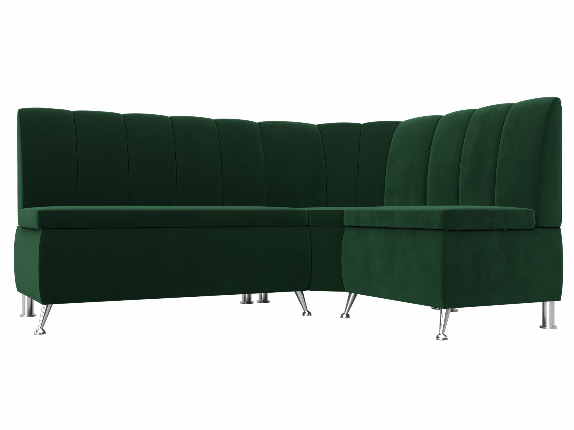 Диван кухонный угловой Кантри правый угол, велюр, Хит Диванов