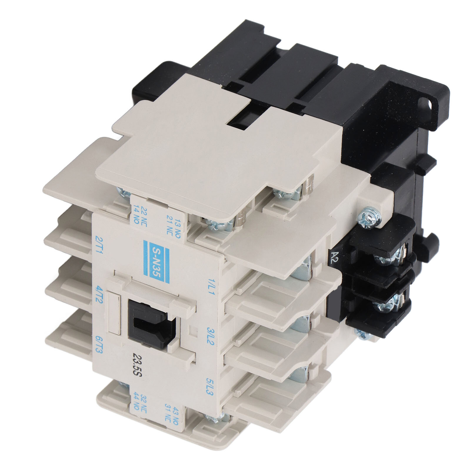 Контактор переменного тока с корпусом из ПК, медными и серебряными контактами, 4NO 4NC, 3 полюса, электромагнитный контактор, 50 60Гц, 60А, 110В