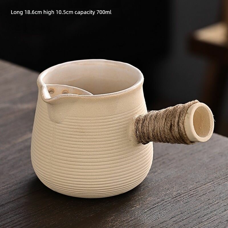 Керамический электрочайник 0.8 л (Рисовый белый)=v=