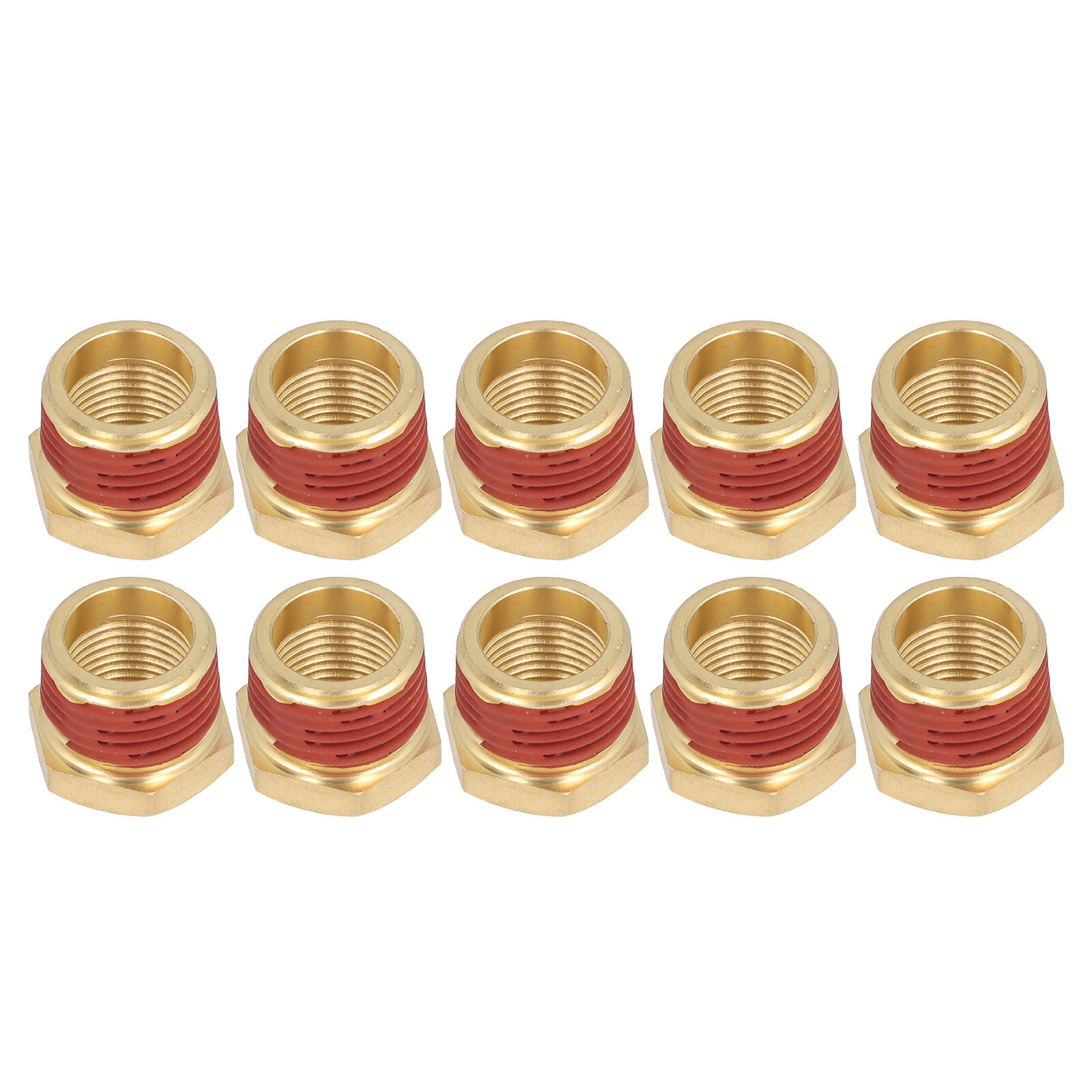 1/2" - 3/8" NPT латунный резьбовой переходник фитинг 1200psi высокого давления шестигранная втулка