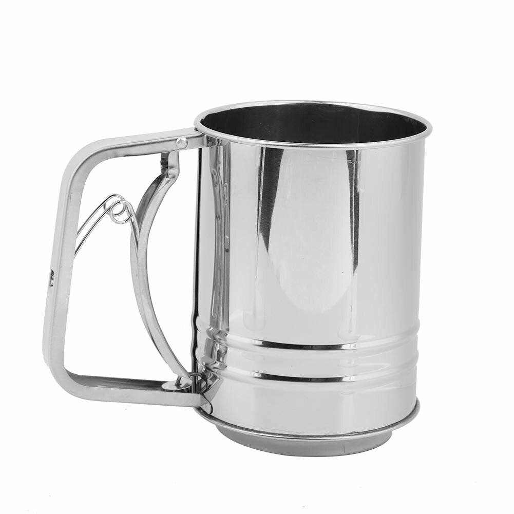 Ручной сито для муки из нержавеющей стали, сито для муки, кухонный инструмент для приготовления выпечки