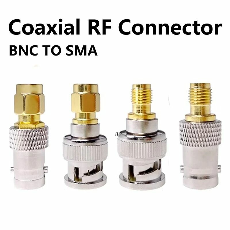 SMA-BNC M/F адаптер для радиоантенны, комплект коаксиальных радиоантенн M/F адаптеры для коаксиальных радиоантенн