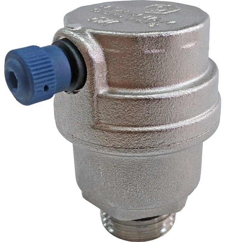 Воздухоотводчик Stout / Стаут автоматический, для радиатора, боковой, из латуни, серый, 1/2" / отопление