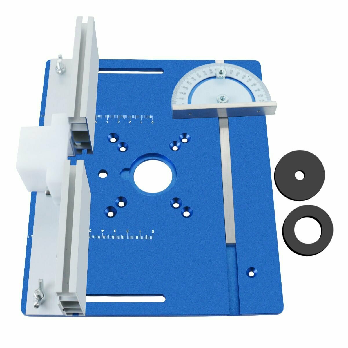 Вставная пластина алюминиевого фрезерного стола, деревообрабатывающий триммер, набор инструментов для электрического фрезерования древесины с откидной пластиной для самодельных рабочих столов