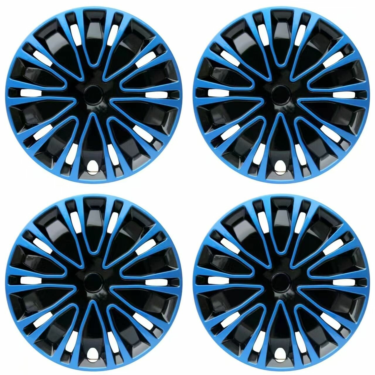 Колпаки на колеса/14-дюймовая универсальная двухцветная крышка колесного диска,4 шт.