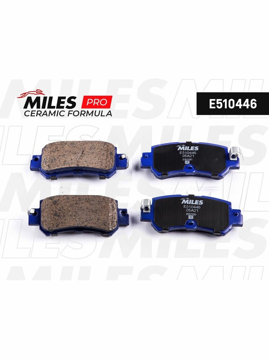 Колодки тормозные дисковые задние (со звуковым предупреждением) MILES E510446 для MAZDA CX-3, CX-5