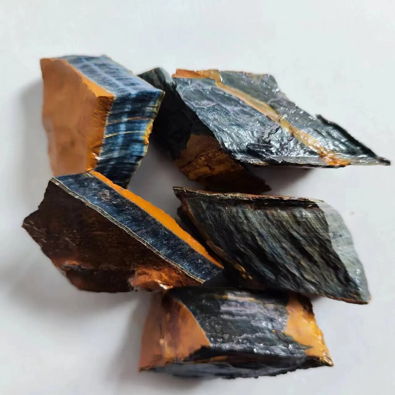 Натуральный Синий Тигровый Глаз Камень, Высококачественный Образец Целебной Энергии, Декоративное Украшение Для Дома