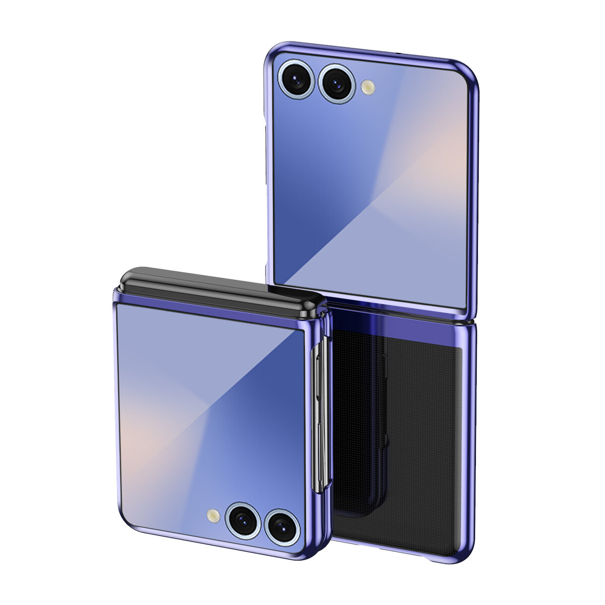 Подходит для Samsung Galaxy Z Flip7 / Самсунг Галакси Z Flip 7 Чехол для смартфона, с защитой камеры и противоударным, Z Flip7, подставка, soft touch,360° Полная защита, резина, пластик, поликарбонат (PC),