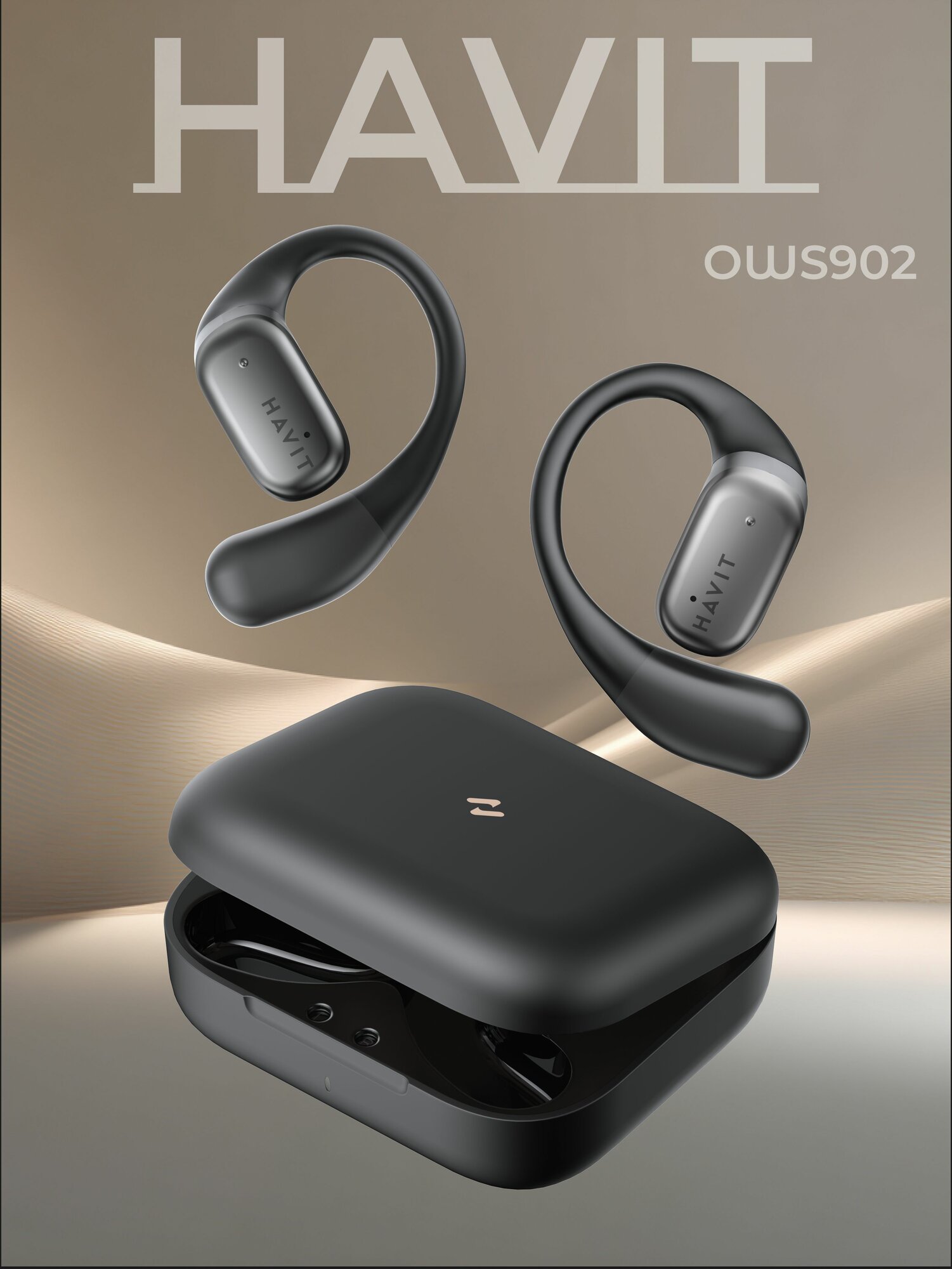 HAVIT OWS902 Black. Наушники беспроводные с микрофоном True Wireless