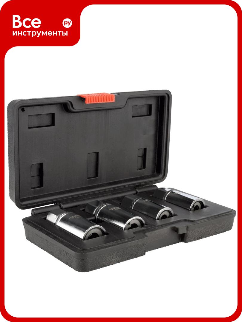 Набор эксцентриковых шпильковертов АвтоDело PRO 4 предмета, 6, 8, 10, 12 мм 40410 10418