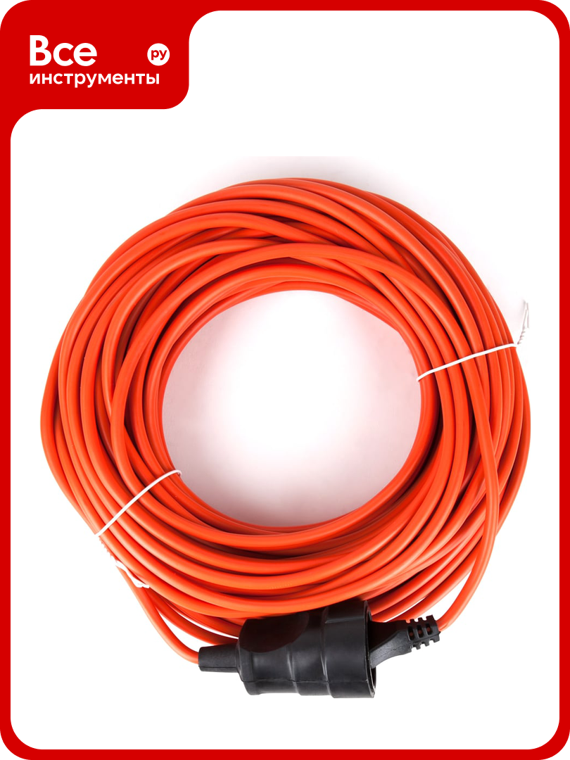 Удлинитель, МПП, МПП удлинитель УС-1-50 ПВС 2х1,0, 50м, 2200Вт, 10А, 1 гнездо