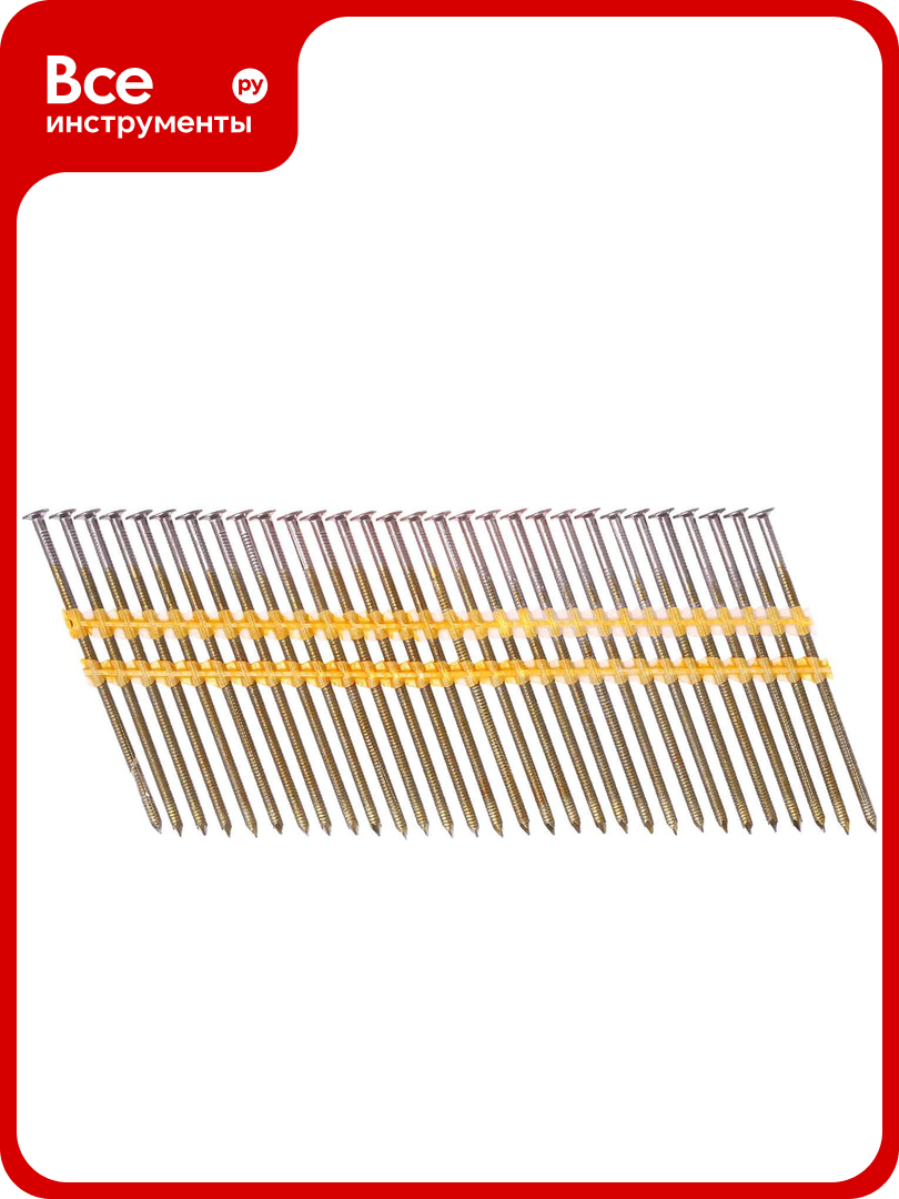 Гвоздь реечный MAINPACK 2,8*70 мм кольцевая накатка (ершенный) на пластике 2430 шт. МР-652787, деревянная