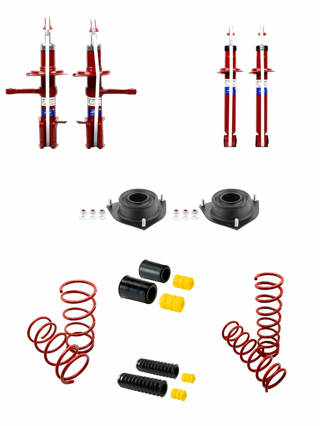Полный комплект стоек DEMFI ваз 2114 "премиум" -70