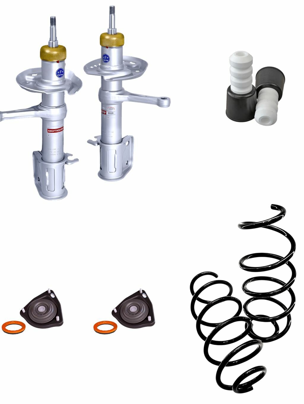 Передний комплект стоек SS20 Гранта 2190 "комфорт"- Артикул: BND-838961-612 - Производитель: Россия