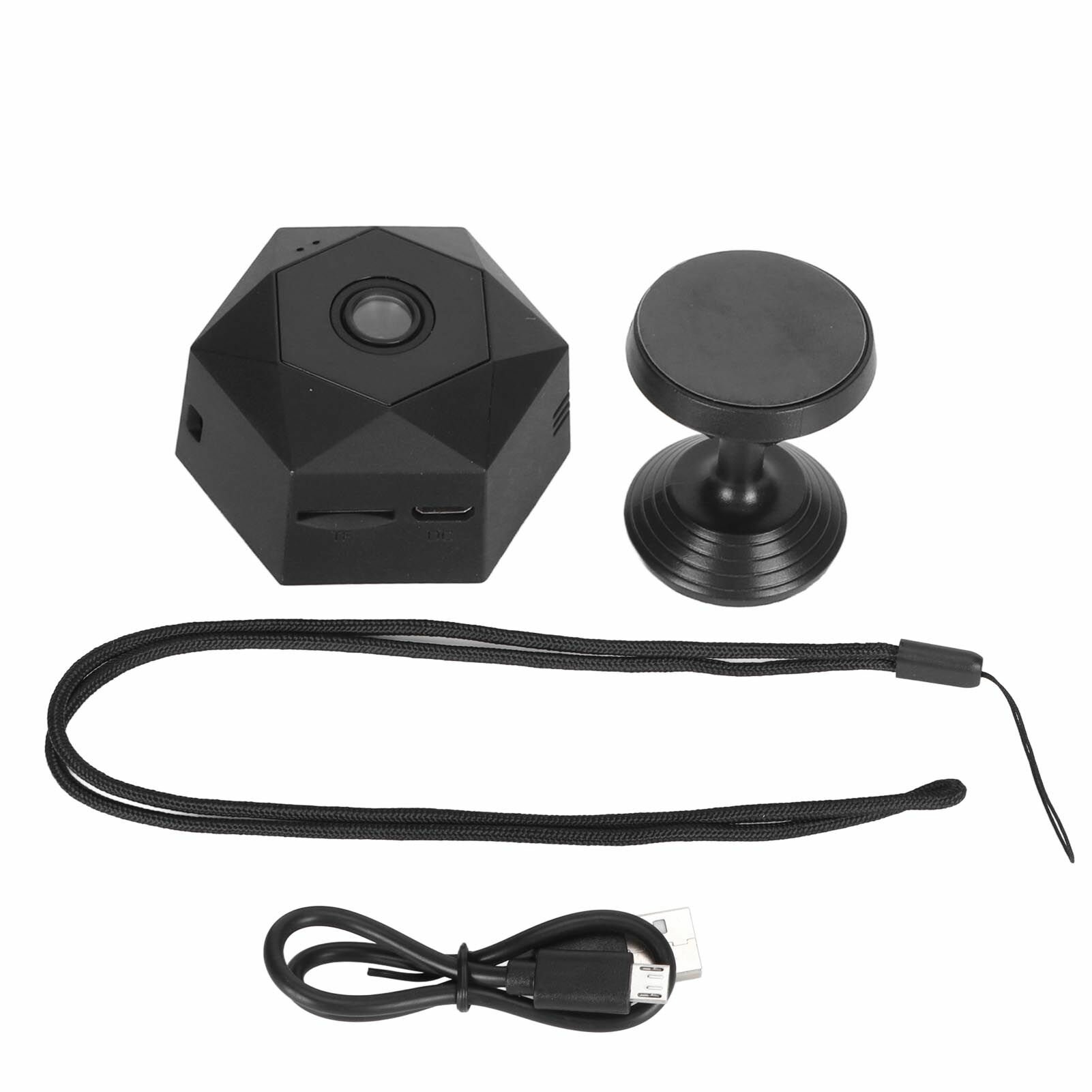Миниатюрная камера видеонаблюдения высокой четкости с датчиком движения и аккумулятором 580 мАч для внутренней домашней безопасности и мониторинга