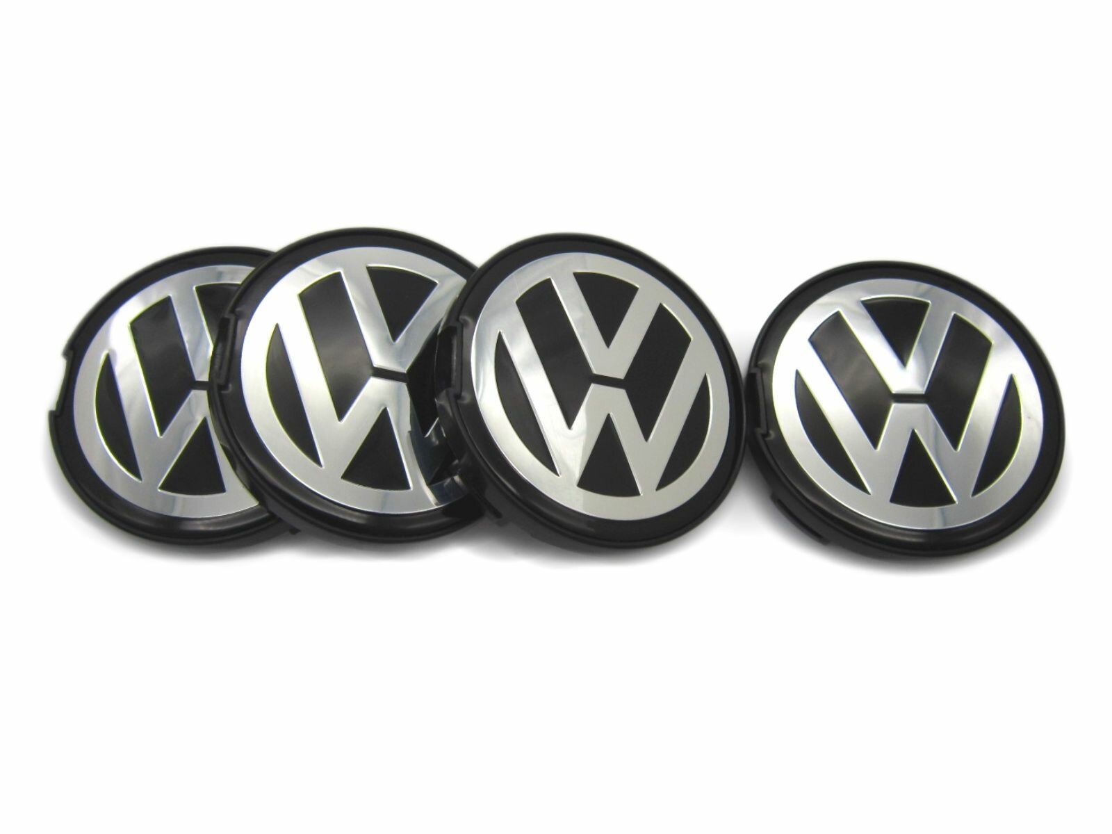 Колпачки, заглушки на литые диски Фольксваген 56/52/7 мм, OEM 6N0601171, комплект 4 шт.