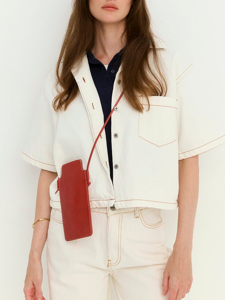 Solo, сумка для телефона чехол натуральная кожа