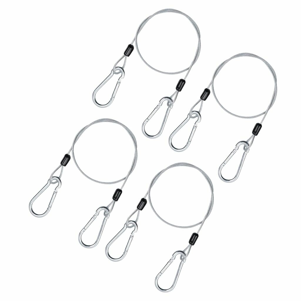 Набор из 4 стальных тросов, устойчивых к погодным условиям, подходит для кемпинга, велосипедов и мотоциклов, - проволочный трос длиной 2 м